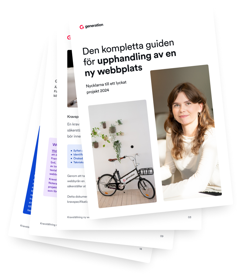 Upphandlingsguide för ny webbplats